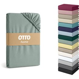 OTTO home Spannbettlaken &raquo;Physalis Topper COMFORT&laquo; bis 10 cm H&ouml;he, Bettlaken, Laken, in Comfort & Premium Qualit&auml;t gr&uuml;n Jersey-Elasthan, Obermaterial: