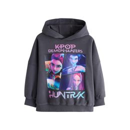 next Sweatshirt 'K-Pop Demon Hunters' M&auml;dchen Gr&ouml;&szlig;e 152 blau / hellblau / dunkelgrau / neonpink