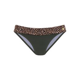 Lascana Damen Bikini-Hose "Adelin", gr&uuml;n, Gr. 44, unifarben, Recycling-Polyamid, Badehosen, mit trendigem Details