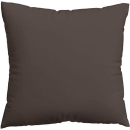 Schlafgut Kissenbezug &raquo;Premium Kissenbezug Knitted Jersey (1 St)&laquo; Ton-in-Ton Rei&szlig;verschluss, Bio-Baumwolle mit Elasthan, Uni, OEKO Tex beige Jersey, 