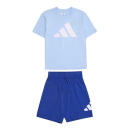 Adidas Sportswear Trainingsanzug 'ESSENTIALS T-SHIRT' Jungen Gr&ouml;&szlig;e 122 enzian / hellblau / wei&szlig;