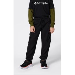 Champion M&auml;dchen Jogginghose, schwarz, Gr. XL, Obermaterial: 73% Baumwolle, 27% Polyester, Hosen, aus Baumwolle und Polyester, in mehreren Gr&ouml;&szlig;en