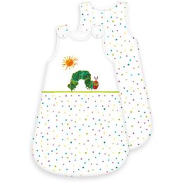 DIE KLEINE RAUPE NIMMERSATT Babyschlafsack &raquo;DIE KLEINE RAUPE NIMMERSATT&laquo; wei&szlig; Bezug: 100% Baumwolle. F&uuml;llung: 100% Polyester L: 70cm