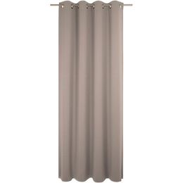 WIRTH Vorhang &raquo;Sunday&laquo; &Ouml;sen 1 Stk. tlg. nach Ma&szlig; braun Jacquard, Baumwolle, Polyester 205cm, &Ouml;sen, 142cm