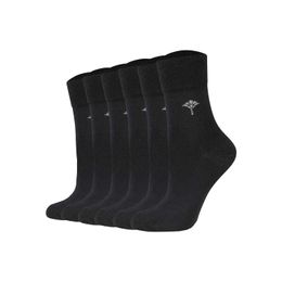 JOOP! JOOP Damen Kurzsocken "Socken Women for your daily glam cotton Socks 6p 6er Pack", Gr. 35, schwarz, Obermaterial: 88% Baumwolle CO. 9% Polyamid PA.