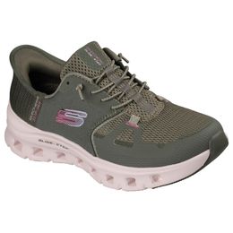 Skechers Damen Slip-On Sneaker "GLIDE-STEP PRO", Gr. 39, gr&uuml;n, Textil, Schuhe, Slipper, Halbschuh, Schlupfschuh, Freizeitschuh mit Memory Foam