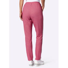 Classic Basics Damen Schlupfhosepink, gemustert, Gr. 44, gemustert, 78% Polyester, 14% Viskose, 8% Elasthan, Hosen