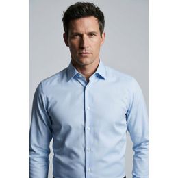 OLYMP Herren OLYMP Langarmhemd &raquo;Luxor&laquo; comfort fit, Businesshemd, New-Kentkragen, unifarben blau 42, N-Gr