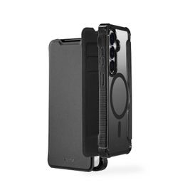 Hama Smartphone-H&uuml;lle &raquo;Handytasche f&uuml;r Samsung Galaxy S26, klappbar&laquo; Smartphones D3O Sto&szlig;schutz, Kartenf&auml;cher, Magnetverschluss, Kunstleder schwarz 