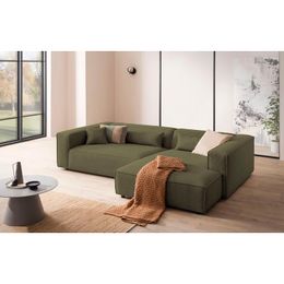 LeGer Home by Lena Gercke Ecksofa &raquo;PIARA XXL Cord, Big-Sofa, L-Form&laquo; wahlweise Ottomane rechts/links, Kedernaht, extra tiefe Sitzfl&auml;che gr&uuml;n 100% 