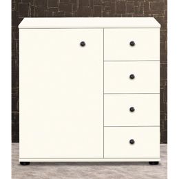 wimex Kombikommode &raquo;Chalet&laquo; mit 1 T&uuml;r und 4 Schubladen wei&szlig; Breite/Tiefe/H&ouml;he: 82/41/83 cm