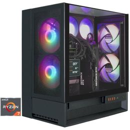 Cougar Gaming-PC &raquo;OmnyX BK 8078 AMD Ryzen 7 9700X 32GB DDR5 2TB SSD RTX 5070Ti&laquo; Windows 11, DDR5 RAM, Wasserk&uuml;hlung bunt Wi-Fi 7 & Bluetooth 5.4; 4x USB 2.0;