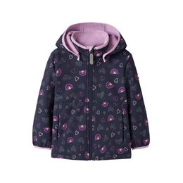 Name It Funktionsjacke 'NMFMALTA05' M&auml;dchen Gr&ouml;&szlig;e 110 navy / lila / dunkelpink