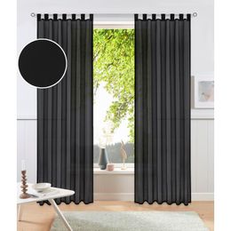 OTTO home Gardine &raquo;XANA&laquo; Schlaufen 1 Stk. tlg. Bestseller, einfarbig, 1 Schal, pflegeleicht, preiswert! Voile, Polyester 225cm, Schlaufen, 145cm