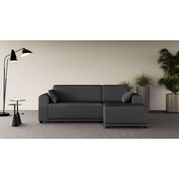 Home Affaire Ecksofa &raquo;TAMMO&laquo; L-Form grau 100% Polyester B/H/T: 233cm x 80cm x 162cm, Struktur, Recamiere rechts