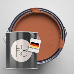 A.S. Cr&eacute;ation Wandfarbe &raquo;Premium Innenwandfarbe PURO Tuchmatt dusty orange&laquo; ideal f&uuml;r Wohnzimmer, Schlafzimmer, Flur und K&uuml;che, Farbwelt Orange braun 5 l 5ml