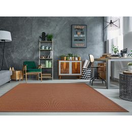 Dekowe Sisalteppich &raquo;Mara S2 mit Bord&uuml;re&laquo; rechteckig 5 mm H&ouml;he Flachgewebe, Material: 100% Sisal, Wohnzimmer, Kundenliebling orange Sisal B : 240cm 1 Stk., 