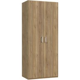 FORTE Kleiderschrank Dreht&uuml;renschrank, Stauraum, Zubeh&ouml;r optional bestellbar braun Holzwerkstoff eiche, B/H/T: 88,9cm x 210,5cm x 54,2cm