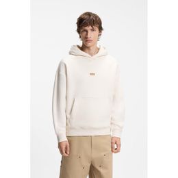 Hugo Herren Hugo Hoodie &raquo;Nazardo&laquo;, gro&szlig;er R&uuml;ckendruck, Relaxed Fit, Kapuze beige M