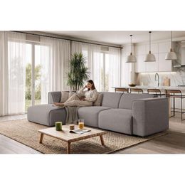 OTTO home Ecksofa &raquo;Merid L-Form, B: 295 cm - OTTO. Verl&auml;ssliche Qualit&auml;t.&laquo; jederzeit durch Module erweiterbar grau 100% Polyester B/H/T: 295cm x 70cm 