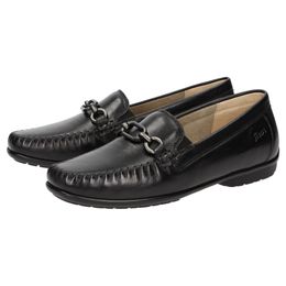 Sioux Damen Slipper "Cortizia-737-H-SC", Gr. 39,5, schwarz, Obermaterial: 100% Lammnappaleder LANA. 100% Gummi rubber., Schuhe