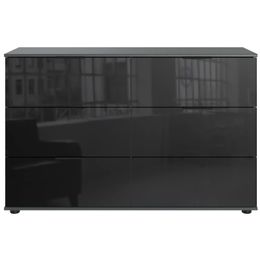 wimex Schubkastenkommode &raquo;Saigon&laquo; mit 6 Schubladen, wahlweise Glas-oder Spiegelfronten schwarz Holzwerkstoff B/H/T: 130cm x 83cm x 41cm, 6 Stk.