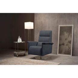 Egoitaliano Sessel &raquo;Kelly Designsessel, Clubsessel & Relaxsessel, bequem, zeitlos elegant&laquo; drehbar, manuelle Relaxfunktion mit Push-Back-Mechanismus grau Luxus-