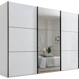 STAUD Schwebet&uuml;renschrank &raquo;Includo Glas, Made in Germany&laquo; wei&szlig; Holzwerkstoff wei&szlig;, B/H/T: 249cm x 222cm x 68cm, T&uuml;ren: 3 Stk. Basic