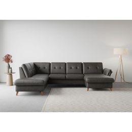 Sit & More sit&more Wohnlandschaft &raquo;G&ouml;teborg&laquo; inkl. Sitztiefenverstellung, wahlweise mit Bettfunktion & Bettkasten grau B/H/T: 327cm x 90cm x 226cm, Luxus-