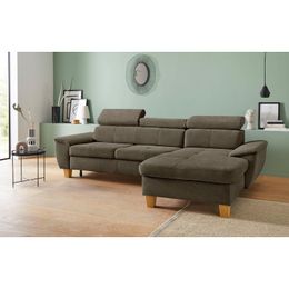 exxpo - sofa fashion Ecksofa &raquo;Enya, aufwendige Detailverarbeitung, hoher Sitzkomfort, bequem, L-Form&laquo; inkl. Kopfteilverstellung, wahlweise mit 