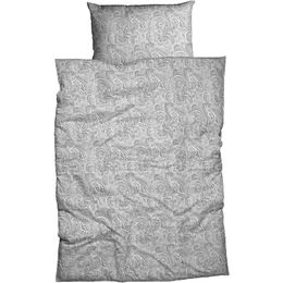 CASATEX Bettw&auml;sche &raquo;Lunis&laquo; 2 Stk. Paisley Design, frische u. freundliche Farben silber Renforc&eacute;, Obermaterial: 100% Baumwolle B/L: 155cm x 220cm, 1 