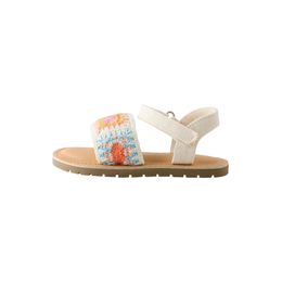 next Sandale M&auml;dchen Gr&ouml;&szlig;e 19 elfenbein / hellblau / gelb / hellpink