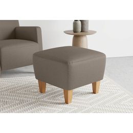 Sit & More sit&more Polsterhocker &raquo;Bosse&laquo; braun B/H/T: 56cm x 46cm, Luxus-Microfaser Florence