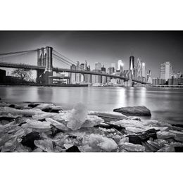 papermoon Fototapete &raquo;Photo-Art MARTIN FROYDA, NEW YORK - BROOKLYN BRIDGE&laquo; bunt Vlies B/L: 2,5m x 1,86m, Bahnen: 5 Stk.