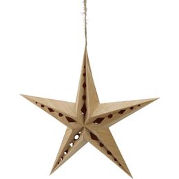 AM Design Dekostern &raquo;Weihnachtsstern, Weihnachtsdeko&laquo; Papierstern beige Papier &Oslash; 50cm
