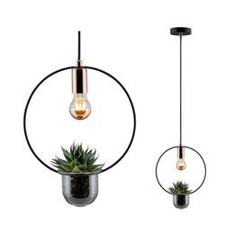 Paulmann Pendelleuchte &raquo;Neordic Tasja max. 1x20W Schwarz/Kupfer 230V Metall&laquo; E27 1 Stk. E27 bunt 1, H: 110cm, 1 Stk.