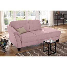 Recamiere OTTO HOME, B:197cm H:89cm T:90cm, rosa, Luxus-Microfaser (90% Polyester, 10% Polyamid);Struktur fein (100% Polyester);Flachgewebe (100%