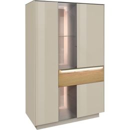 M&auml;usbacher Highboard &raquo;Nova&laquo; Highboard, BHT 96/151/42 cm, inkl. Griffbeleuchtung, T&uuml;rd&auml;mpfung B/H/T: 96cm x 151cm x 42cm, 3 Stk.