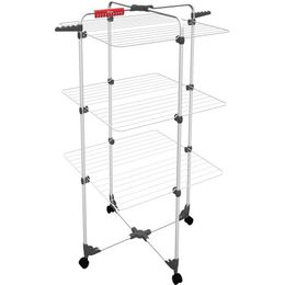 Vileda W&auml;schest&auml;nder &raquo; MIXER 3 Turmw&auml;schest&auml;nder&laquo; viel Platz auf engstem Raum, optimal f&uuml;r l&auml;ngere W&auml;schest&uuml;cke silber Stahl Einheitsgr&ouml;&szlig;e