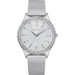 Aniston Jewelry & Watches Damen Aniston JEWELRY & WATCHES Quarzuhr Armbanduhr, Damenuhr, Schmucksteine, neue Kollektion silber Einheitsgr&ouml;&szlig;e
