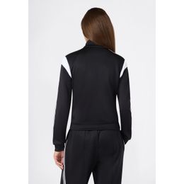 Champion Damen Kapuzensweatjacke "SPORTWEAR TRACK TOP Slim Fit"nbk, wht, Gr. XL, Obermaterial: 50% Baumwolle, 43% Polyester, 7% Elasthan,