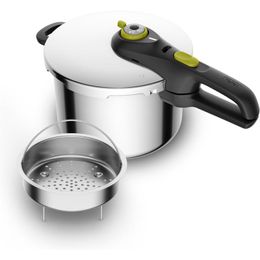 Tefal Schnellkochtopf &raquo;Secure 5 Neo, Dampfkochtopf Induktion, Fassungsverm&ouml;gen 6L&laquo; 1 Stk. tlg. Edelstahl silber 6 l + &Oslash; 22cm + H&ouml;he 25,4cm