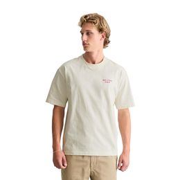 Marc O'Polo Herren T-Shirt "mit R&uuml;ckenprint", beige, Basic, Gr. M, MARC O'POLO DENIM, unifarben, Obermaterial: 100% Baumwolle, Shirts