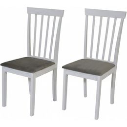 Jahnke Esszimmerstuhl &raquo;LITE SIT DUO&laquo; (Set) Esszimmerstuhl (2er Set), Massivholz, Samt-Stoff, bis 110 kg belastbar Massivholz B/H/T: 43,5cm x 93cm x 49cm, 