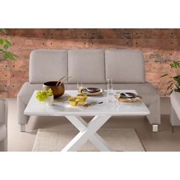 exxpo - sofa fashion Polsterbank &raquo;Intenso, Sitzbank, Breite 162 cm, wahlweise in Leder oder Textil&laquo; hohe Bodenfreiheit, frei im Raum stellbar, hoher 