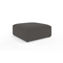 Polsterhocker OTTO HOME, B:100cm H:42cm T:100cm, grau, 100% Polyester, Hocker, "HAILY Sitzhocker XL passend zur Serie, Ma&szlig;e B/T/H: 100/100/42 cm",