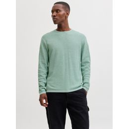 Jack & Jones JACK & JONES Herren Rundhalspullover "JJEGEORGE KNIT CREW NECK NOOS", gr&uuml;n, Gr. XXL, unifarben, Strick, Obermaterial: 85% Baumwolle, 15% Polyester,