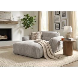 Trendmanufaktur Chaiselongue &raquo;Be Fluffy, mit Rundumbezug, Loveseat mit moderner breiter Kedernaht&laquo; mit softem Sitzkomfort, in hochwertigem Breitcord 