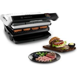 Tefal Kontaktgrill &raquo;OptiGrill Elite XL, sp&uuml;lmaschinengeeignete Platten&laquo; 2200 W Countdown zum Grillergebnis, Grillboost f&uuml;r Grillstreifen, GC760D schwarz 