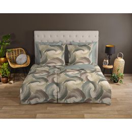 Good Morning Wendebettw&auml;sche &raquo;Gaston&laquo; 2 100% Baumwolle, Renforc&eacute;, Rei&szlig;verschluss, Wendeoptik, Modern, Abstrakt Renforc&eacute;, Obermaterial: 100% Baumwolle 